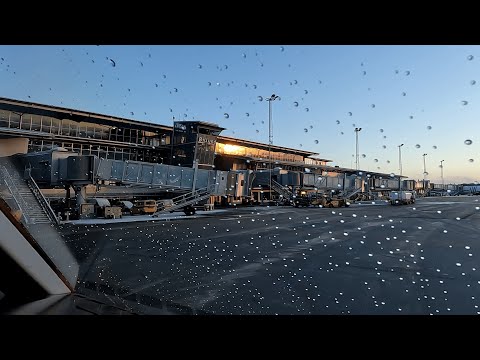 BILLUND AIRPORT (EKBI/BLL) | WINTER DEPARTURE RWY09 | COCKPIT VIEW