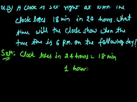 Clock Test - 2 Video Lecture - LR