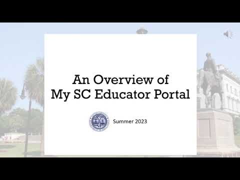 An Overview of My SC Educator Portal