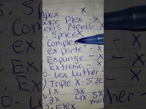 Top 25 english language words with X in them.