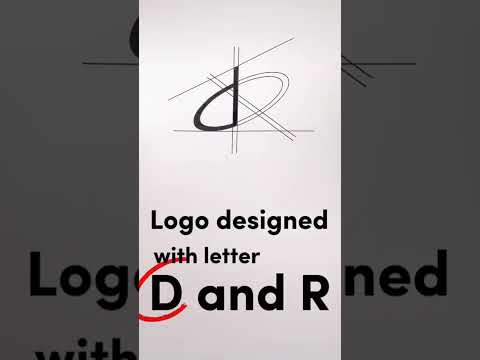 DR letter logo design #design #graphicdesign #logodesign #shorts #short