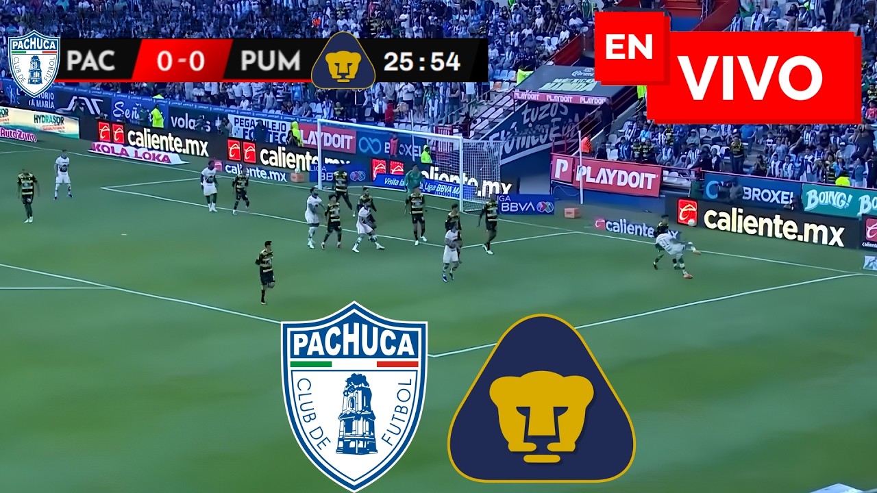 🔴 PACHUCA VS PUMAS EN VIVO / LIGA MX CLAUSURA 2026 - SEMIFINAL