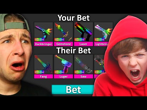 GODLY KNIFE BET 1V1 WITH FANS!