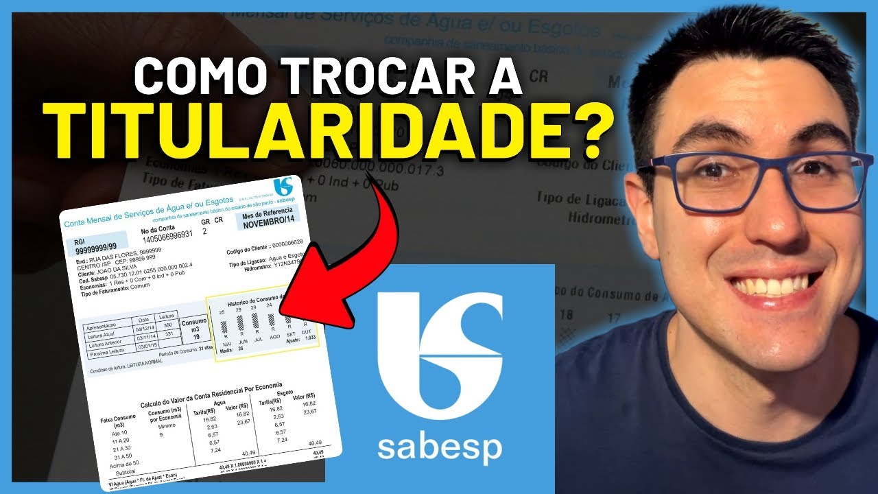 COMO FAZER A TROCA DE TITULARIDADE SABESP? DE FORMA ONLINE