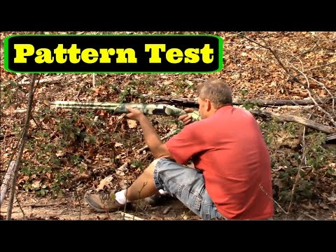 Turkey gun pattern test Mossberg Maverick hunter