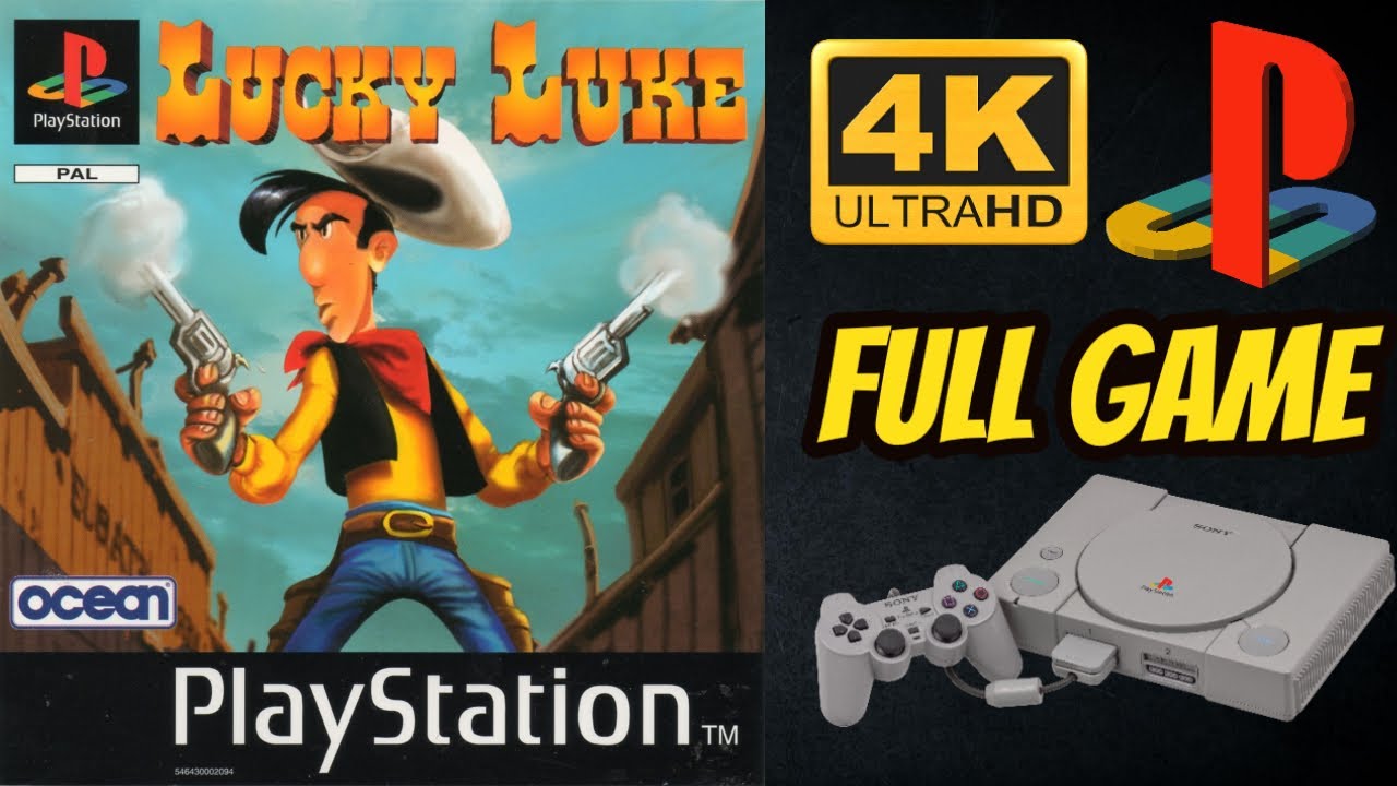 Lucky Luke | PS1 | 4K60ᶠᵖˢ UHD🔴| Longplay Walkthrough Playthrough Full Movie Game