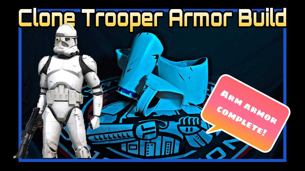 501st Clone Trooper Armor Build - Biceps Elbows Forearms