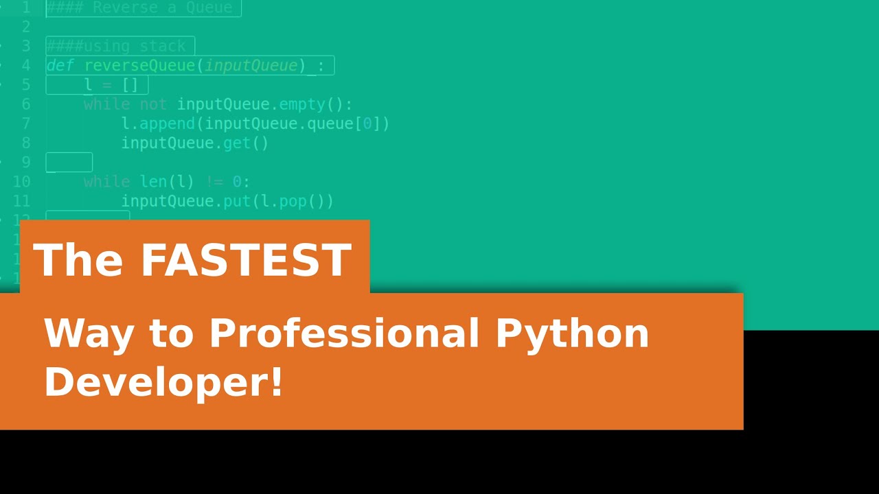 The FASTEST Way to Professional Python Developer!