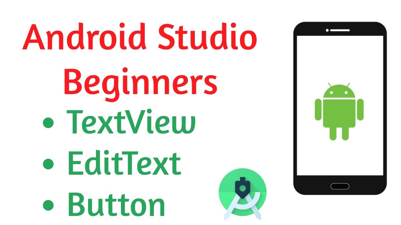 TextView EditText & Button in Android | Android Studio | Android Beginner Tutorial  | 2020