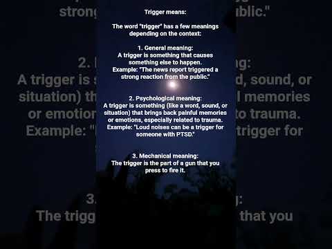 trigger ka english meaning kya hai?, meaning of trigger, #wordmeanings, #shortviral, @desire0011