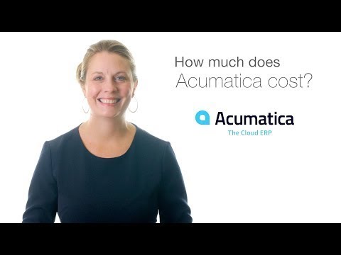 A Quick Explanation of Acumatica Cloud ERP Pricing
