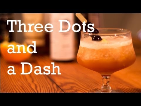 Three Dots and a Dash tiki cocktail from Better Cocktails at Home