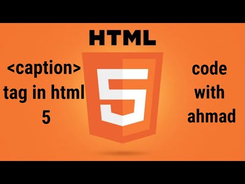 What is caption tag in html 5?