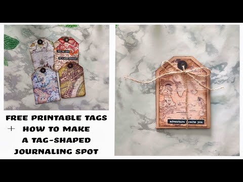 Tag-Shaped Journaling Spot + Free Printable Sheet