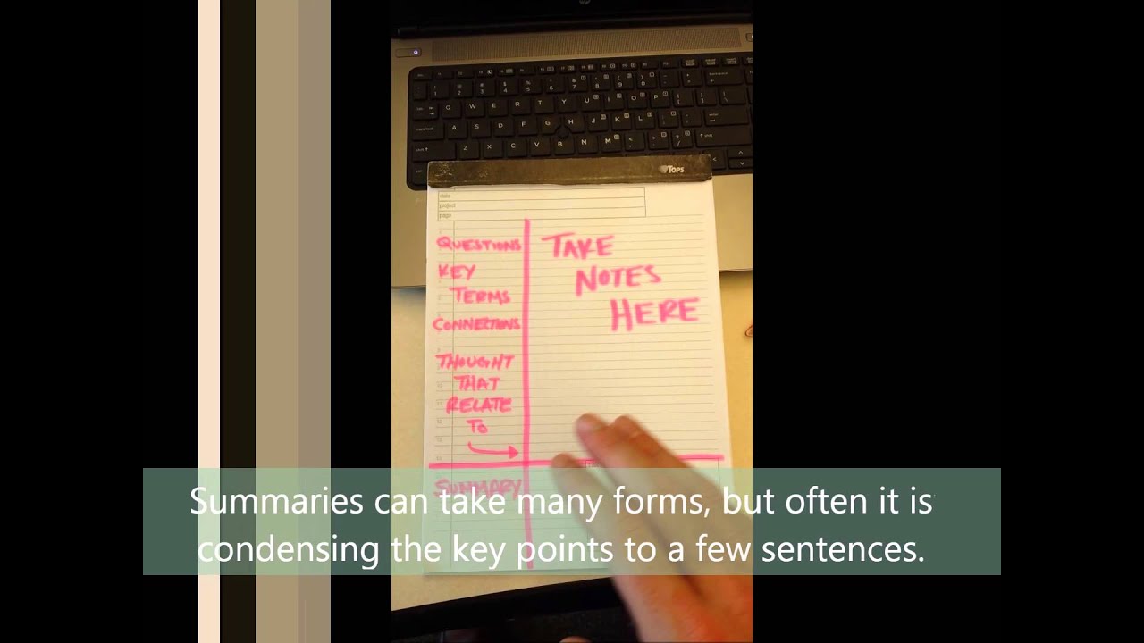 AVID 2 Minute PD - Cornell Notes