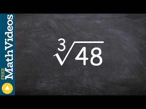 How to take the cube root of a number using prime factorization, cuberoot(48)
