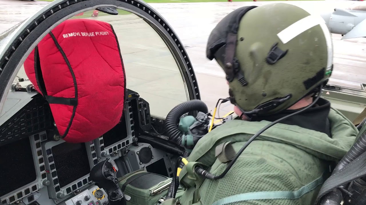 RAF Typhoon training cockpit