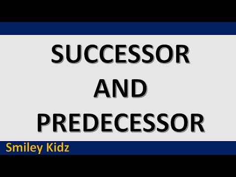 Successor and Predecessor | Numbers | Knowing our numbers | Maths |