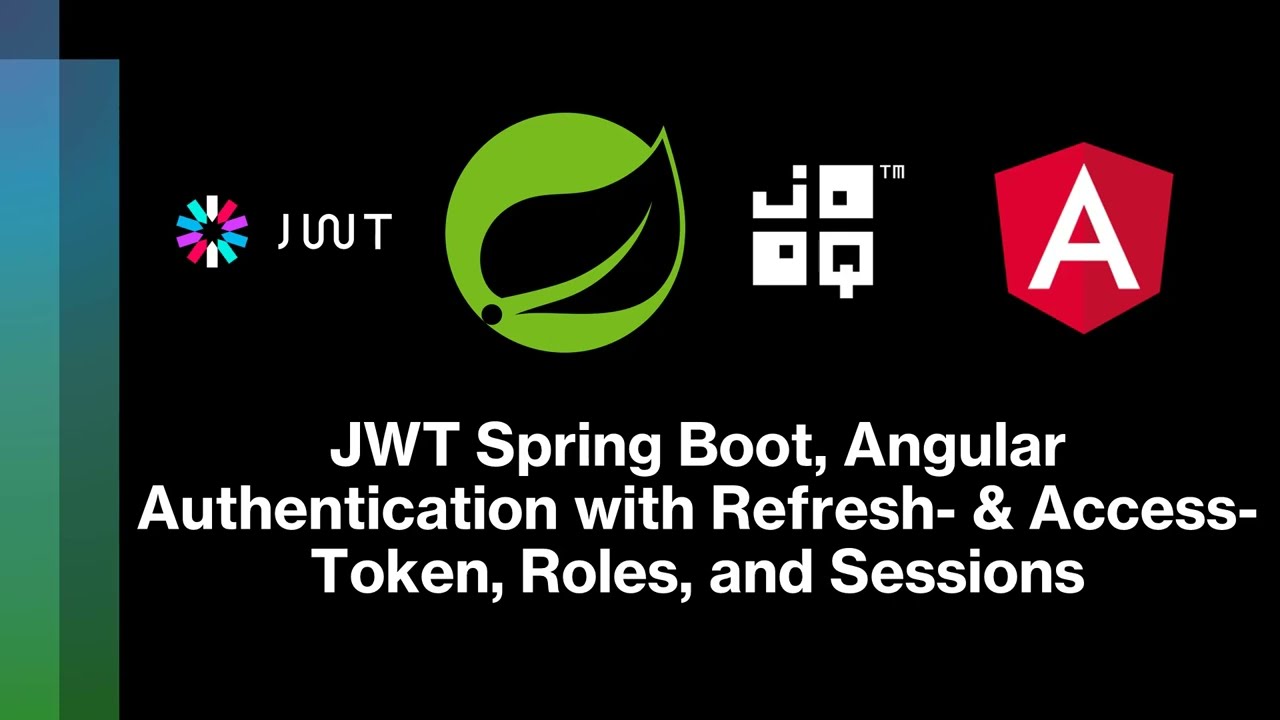 JWT Authentication with Spring Boot & Angular using Refresh- & Access-Token, Roles, and Sessions