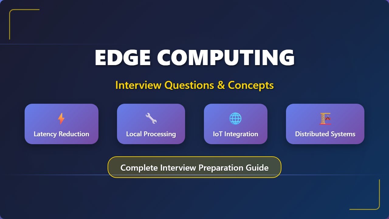 Edge Computing Interview Questions | Complete Guide to Distributed Processing & IoT Integration