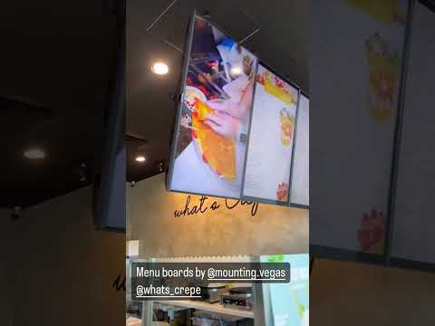 Digital Menu Boards by @mountingvegas ceiling tv mounts