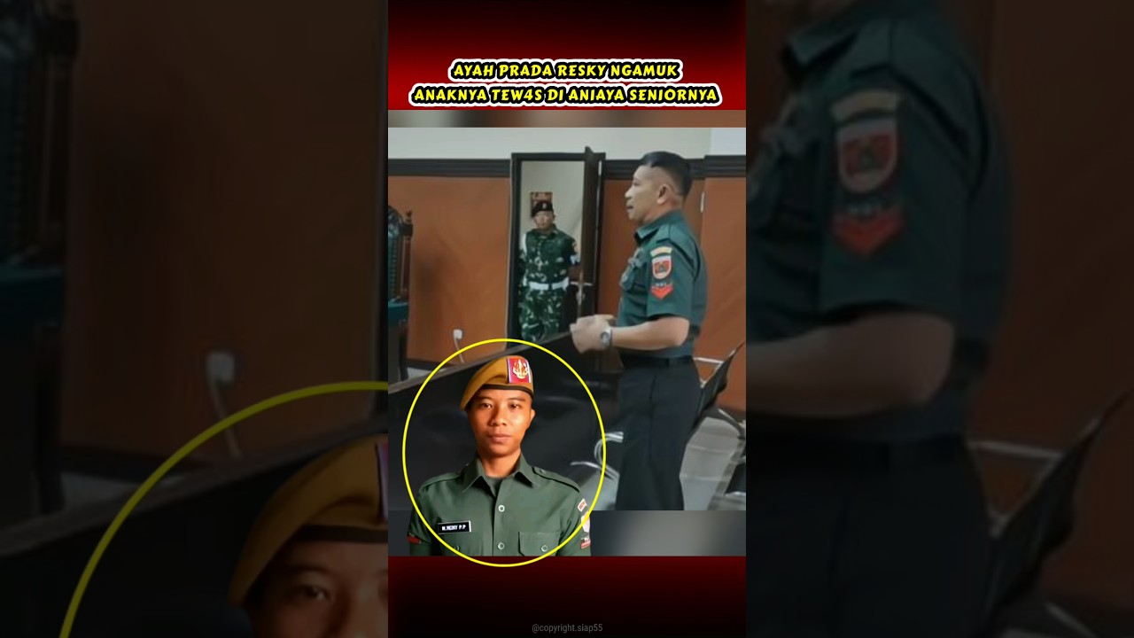 PRADA REZKY'S FATHER WAS ANGER IN TRIAL #latestnews #shorttni #bravo #siap55