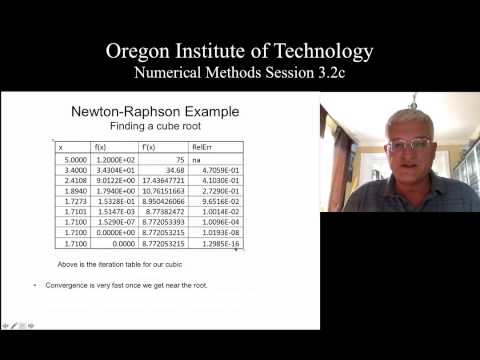 OIT Math 451 session 3.2c: Problems with Multiple Roots and other convergence issues