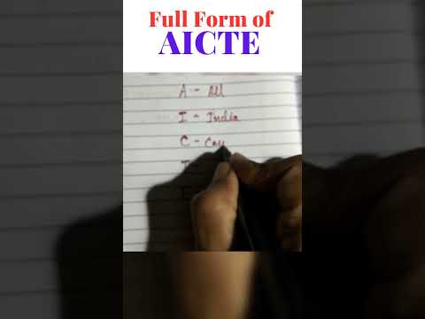 Meaning of AICTE #fullform #shortsvideo #shorts