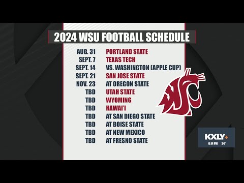 WSU football schedule for 2024 features September Apple Cup, home game against Texas Tech