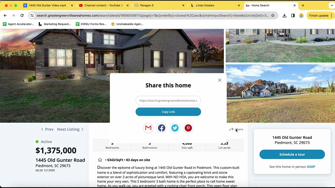 Branded Virtual Tour in MLS
