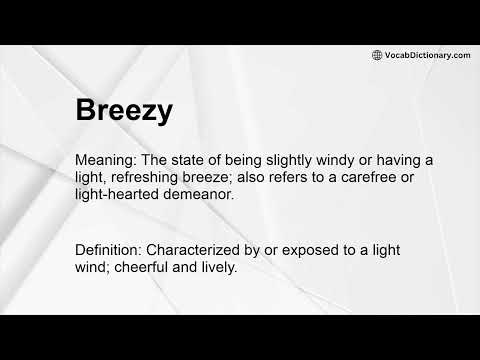 Breezy Meaning