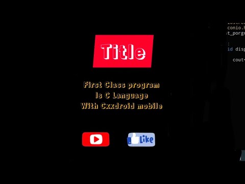 First Class program in C Language with Cxxdroid Mobileππ #cpp #shorts