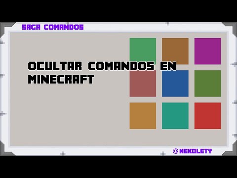 Ocultar comandos en Minecraft – El rincón de Alberto y Leti