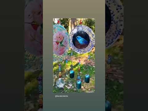 atrapasol colibrí en resina. suncatcher hummibird resine