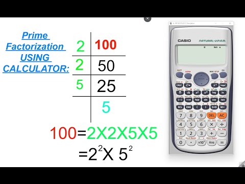 prime factorization using scientific calculator. check number is prime or not using calculator.