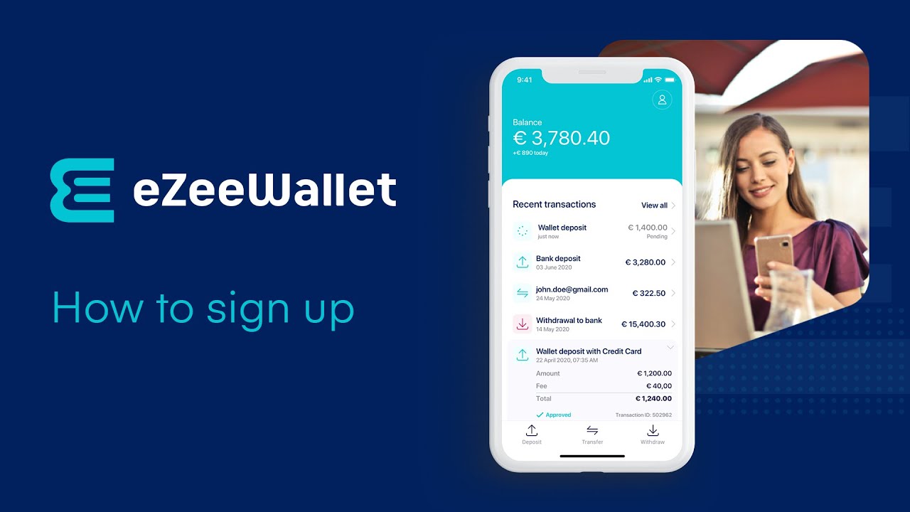 How to sign up for an eZeeWallet account