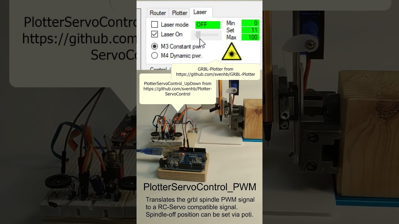 PlotterServoControl PWM #grbl #plotter #penplotter