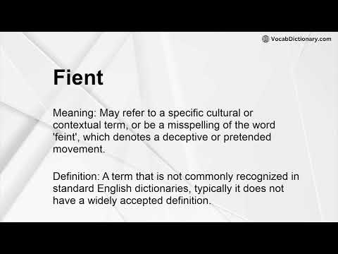 Fient Meaning