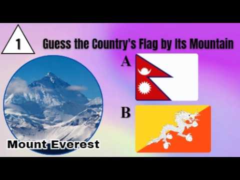 Guess the Mountain’s Flag! | 12 Famous Mountains Around the World | Fun Facts Quiz