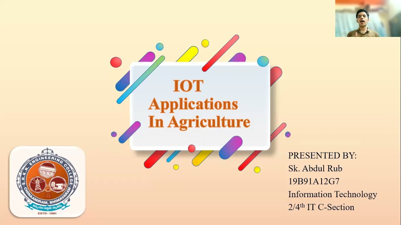 IOT in Agriculture PPT presentation in online competition conducted by IETE
