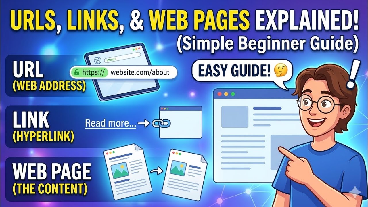URLs, Links, and Web Pages Explained (Simple Beginner Guide)