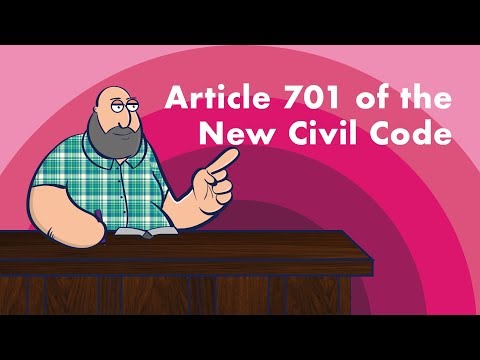 [TORTS AND DAMAGES] Article 701 of the New Civil Code
