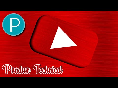 Professional YouTube Red Logo Design In PixelLab// How To Make Logo Design In Pixellab Design 2021