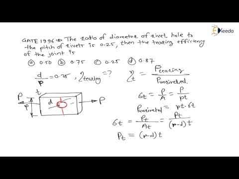 Mastering the Numerical 11: Riveted joint - Joint Design - GATE Machine ...