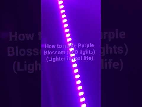 How to make purple blossom in LED lights #LEDlights
