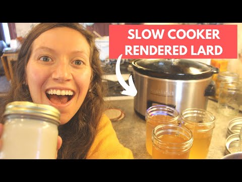 How to Render Lard in a CROCK POT! So EASY!
