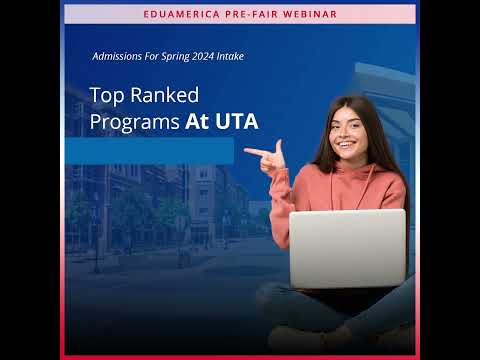 Attend UT Arlington Webinar & Avail Fee Waiver!