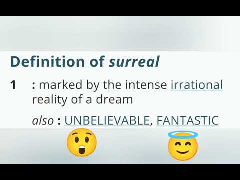 #Surreal meaning/hindi/definition/use