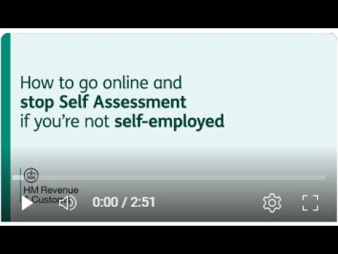 How to go online and stop Self Assessment if you're not self-employed