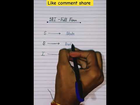SBI full form π―βοΈ || #fullform #shorts #sbi #banking #gk #gs